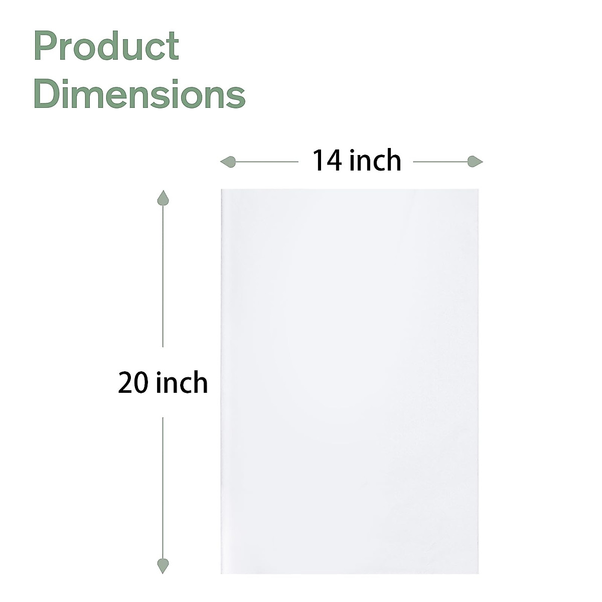 Simetufy Tissue Paper for Gift Bags, 115 Sheets of 14 x 20 Inches White Tissue Paper, Tissue Paper Bulk Wrapping Tissue Paper