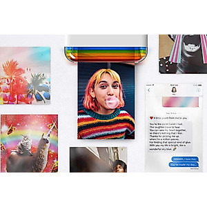 The Imaging World Polaroid Hi-Print - Bluetooth Connected 2x3 Pocket Phone Photo Printer with 2 Polaroid Hi·Print 2x3 Paper Cartridges (40 Sheets) Microfiber Cloth