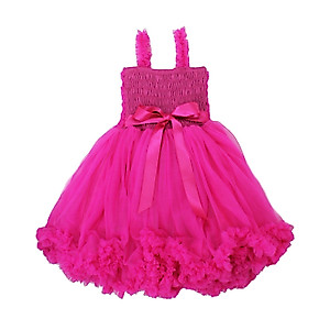 RuffleButts Raspberry Princess Petti Dress - 4T/5