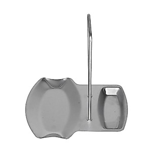 304 Stainless Steel Pan Cover Rack, Storage Shelf Organizer Spoon Rest with Drain Tray Stainless Steel Pan Pot Cover Lid Rack Shelf Stand for Pots Pans Spoons
