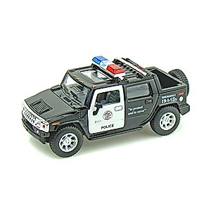 KiNSMART H2 Hummer SUT Police Truck Interceptor 5" 1:36 Scale Die Cast Metal Model Toy