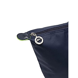 Longchamp 'Large 'Le Pliage Green' Nylon Tote Shoulder Bag, Navy