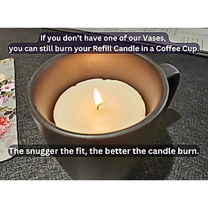 Plumeria Vase Candle - Smells like Plumeria Flowers. (Jar)