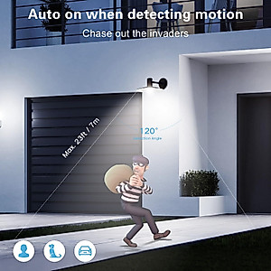 Motion Sensor Light Bulbs, 13W (100Watt Equivalent), Motion Activated Dusk to Dawn Security LED Bulb, 5000K Daylight, Energy-Efficient, for Indoor and Outdoor Lighting, Porch, Stairs, Hallway 1Pack