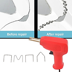 Hot Stapler,plplaaoo Plastic Welder,Welding Machine,Hot Stapler Multifunction Plastic Welding Red Portable Welder for Radiators Bumpers Repair(220V, Australian Standard)