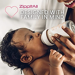 DiRose Breast Milk Storage Bags - Leak-Proof 100 Count Double Zipper 6 oz Capacity Extra Thick and Seal BPA/BPS Free/Disposable Pouches | Self-Standing Bag for Long and Safe Storing