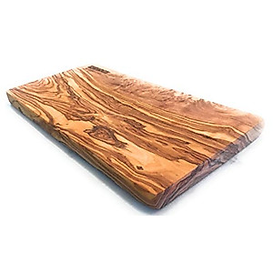 Orchard Hardwoods 12" Artisan Olive Wood Rectangle Charcuterie Board- Handmade For Cutting Chopping, Serving Cheese, Meats, Fruit. Decorative Wooden Tray, Unique Kitchen Gift- 12x6x0.8