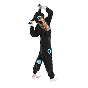 OGU' DEAL Unisex Adult Animal Onesie Pajamas Charactor Role Play Hallooween Cosplay Homewear Sleepwear Costume for Women Blue
