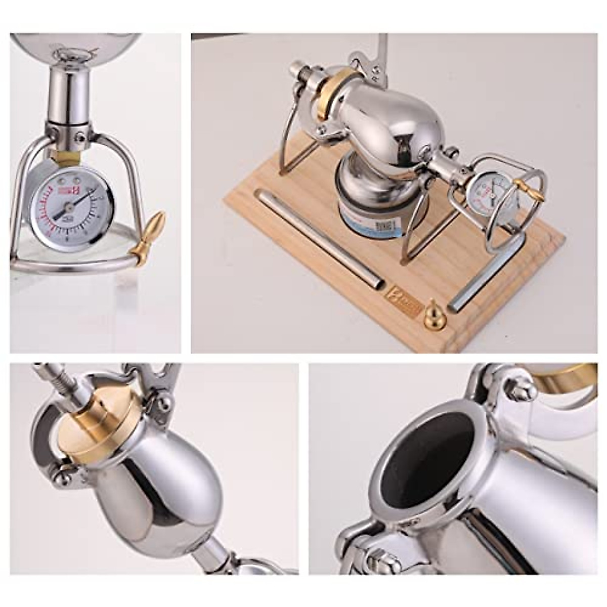 Hand Popcorn Maker 260ml Retro Nostalgic Mini Popcorn Maker Small 304 Stainless Steel Pellet Amplifier Old Fashioned Home Mini Popcorn Popper