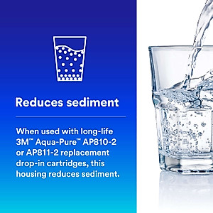 3M Aqua-Pure Whole House Large Sump Replacement Water Filter Drop-in Cartridge AP811-2, 5618905