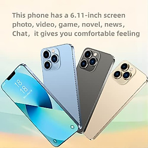 ZSDDZZY 6.11in Screen，E88，Android Smartphone ，Dual SIM Card，1G RAM 16G ROM，Only Supports Dual SIM Card Frequency Band of 3GWCDMA ：850/2100MHZ，Unlocked Cell Phone(Black