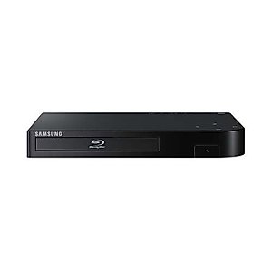 Samsung BD-F5700 Blu-ray DVD Disc Player with Built-in Wi-Fi Internet Connection, 1080p and Full HD Upconversion, Plays Blu-ray Discs, DVDs and CDs, Plus High Speed HDMI Cable (Renewed)