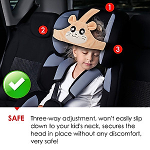 Car Seat Head Support Toddler Head Strap for Car Seat Baby Head Protector Stroller Car Seat Sleeping Headrest for Toddler Child Children Kids Infant