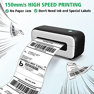 Thermal Label Printer, Shipping Label Printer, Label Printer for Shipping Packages, Desktop Label Printers for Small Business, Barcode Printer - Compatible with USPS, Amazon, Shopify, Etsy, Ebay