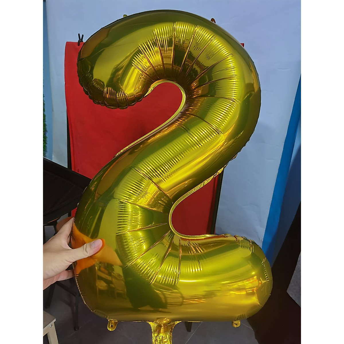 32 Inch Gold Number 4 Balloons Foil Ballon Digital Birthday Party Decoration Supplies (Gold Number 4 Balloon)