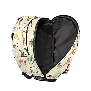 Dinosaur Pattern Backpack School Bag Travel Daypack Rucksack for Students