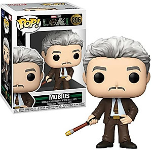 POP Marvel: Loki - Mobius Funko Pop Vinyl Figure (Bundled with Compatible Pop Box Protector Case) Multicolored 3.75 inches