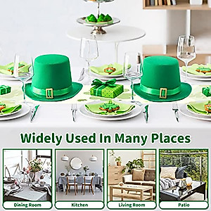 Funux St Patricks Day Table Runner 72 Inches Long, St Patrick's Day Decorations Spring Gnome Kitchen Dining Table Decoration for Indoor Outdoor St Patricks Day Home Decor