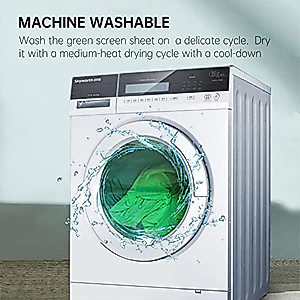 BEIYANG 10Ft x 20Ft Photography Backdrop Green Screen Non-Reflective Velvet Fabric Wrinkle Resistance Photo Background for Photo Studio Shooting Props