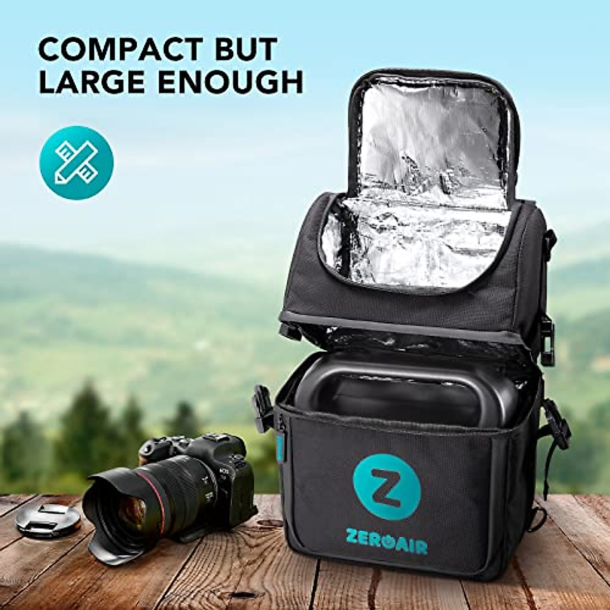 ZEROAIR Portable Power Station Carrying Case for ECOFLOW RIVER SERIES and Jackery E500, Stylish, Waterproof, Dustproof, Ergonomic