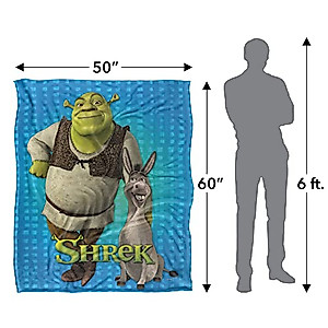 Shrek Pals Officially Licensed Silky Touch Super Soft Throw Blanket 50" x 60"