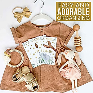 6 Hanger Dividers Baby Closet Size Dividers - Elephant Baby Closet Dividers, Baby Closet Organizer For Nursery Organization, Baby Essentials For Newborn Essentials, Nursery Closet Dividers Girl or Boy