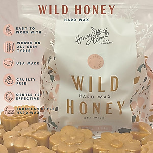 Honeycomb's Premium Salon Quality Professional Electric Wax Warmers Kits for Full Body Hair Removal (Wild Honey, Small Honey Pot, 1.5 lbs), Pink