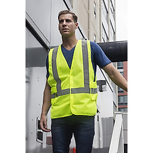 NYOrtho Reflective Vest For Walking - Highly Visible & Breathable Mesh Safety Vest Reflective -Lightweigh - Sweat-Free - ANSI/ISEA Class 3