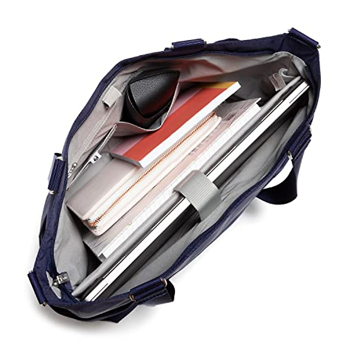 Baggallini Essential Laptop Tote Bag for Women - Work Tote Bag with Laptop Sleeve - Travel Shoulder Bag with Luggage Sleeve