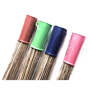 SN SKENNOVA - 1 Piece of Multi-Surfaces Sturdy Outdoor Authentic Coconut leaf Broom Asian Heavy Duty Broom Thai Natural Coconut leaf Broom Handmade