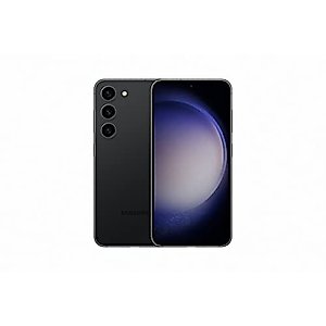 SAMSUNG Galaxy S23 5G (128GB, 8GB) 6.1" AMOLED, 50MP 8K Camera, Global Volte (International Model Fully Unlocked for AT&T, Verizon, T-Mobile, Global 5G) S911W (w/ 25W Fast Charger, Phantom Black)