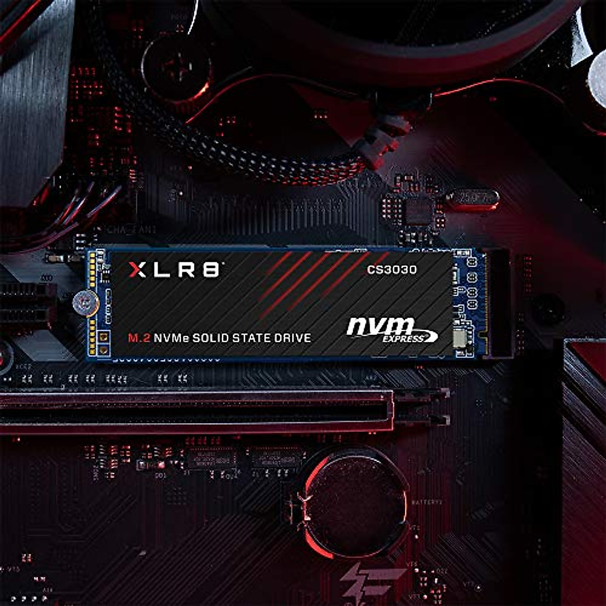 PNY XLR8 CS3030 500GB M.2 PCIe NVMe Gen3 x4 Internal Solid State Drive (SSD), Read up to 3,500 - M280CS3030-500-RB