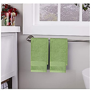 LRUUIDDE Bathroom Hand Towels 2 Set,100% Cotton Hand Towel for Bath, Hand, Face, Kitchen, Super Soft, Highly Absorbent, Machine Washable, Size 14" x 30" (Green)…
