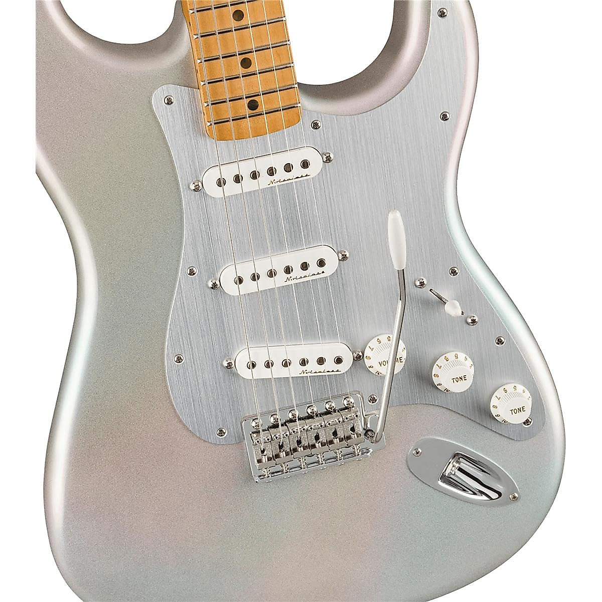 Fender H.E.R. Stratocaster Electric Guitar, with 2-Year Warranty, Chrome Glow, Maple Fingerboard