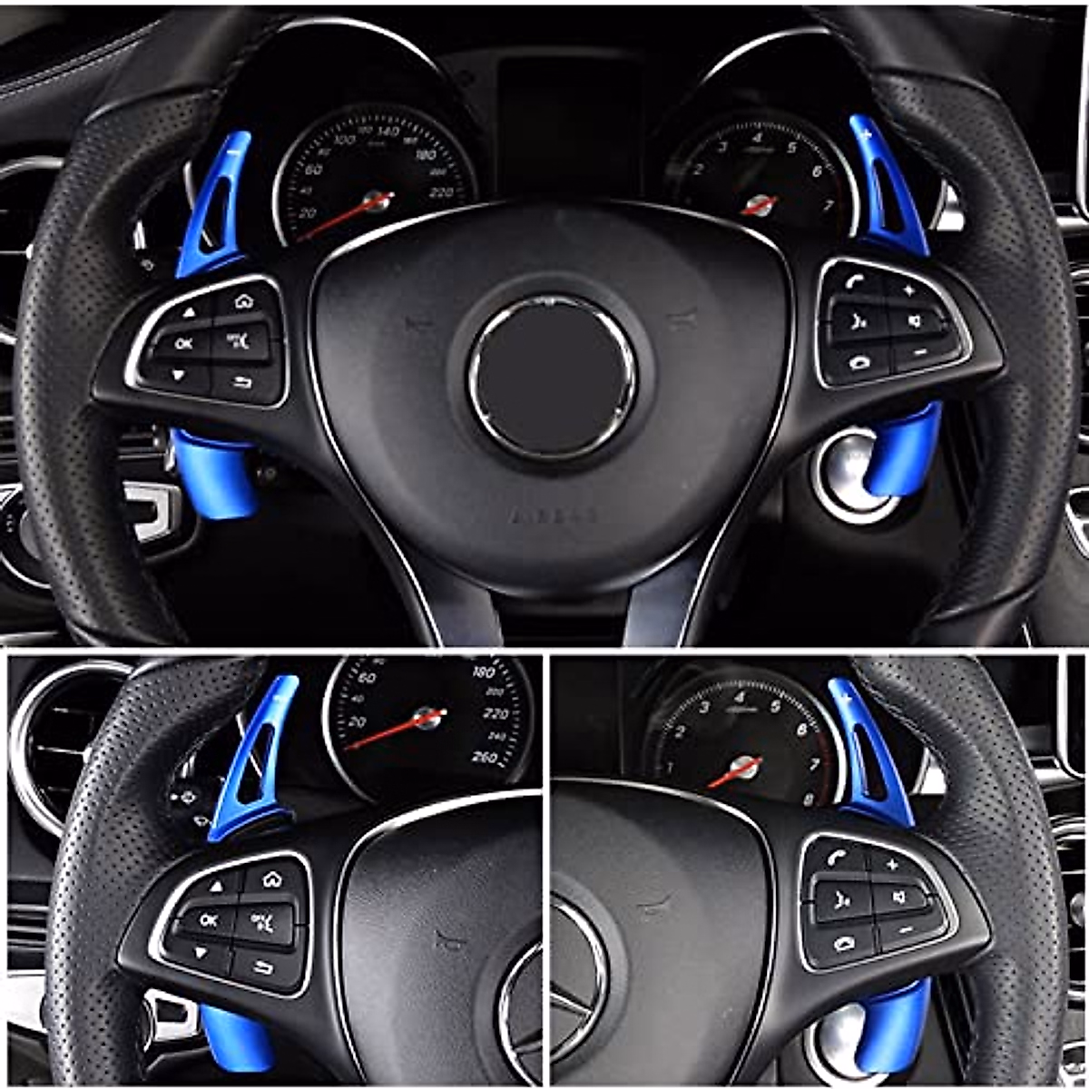 QUNINE for Mercedes Benz GLC CE Class X253 W205 W213 MB FLAC 292 W166 W167 Car Steering Wheel Paddle Shifter