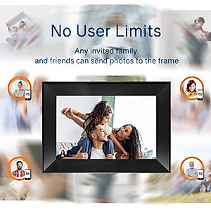 Digital Picture Frame Upgrade 9 Inch WiFi Digital Photo Frame with IPS HD Touchscreen, Auto-Rotate,Auto Dim, Share Photos and Videos Instantly via App from Anywhere