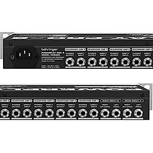 Behringer POWERPLAY HA8000 8 Channel High-Power Headphones Mixing and Distribution Amplifier