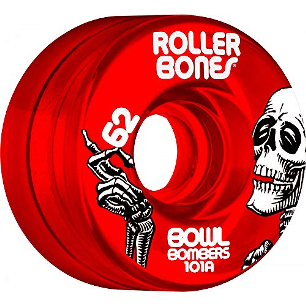 Rollerbones Bowl Bombers 62mm 101A Red Quad Wheels 8 Pk