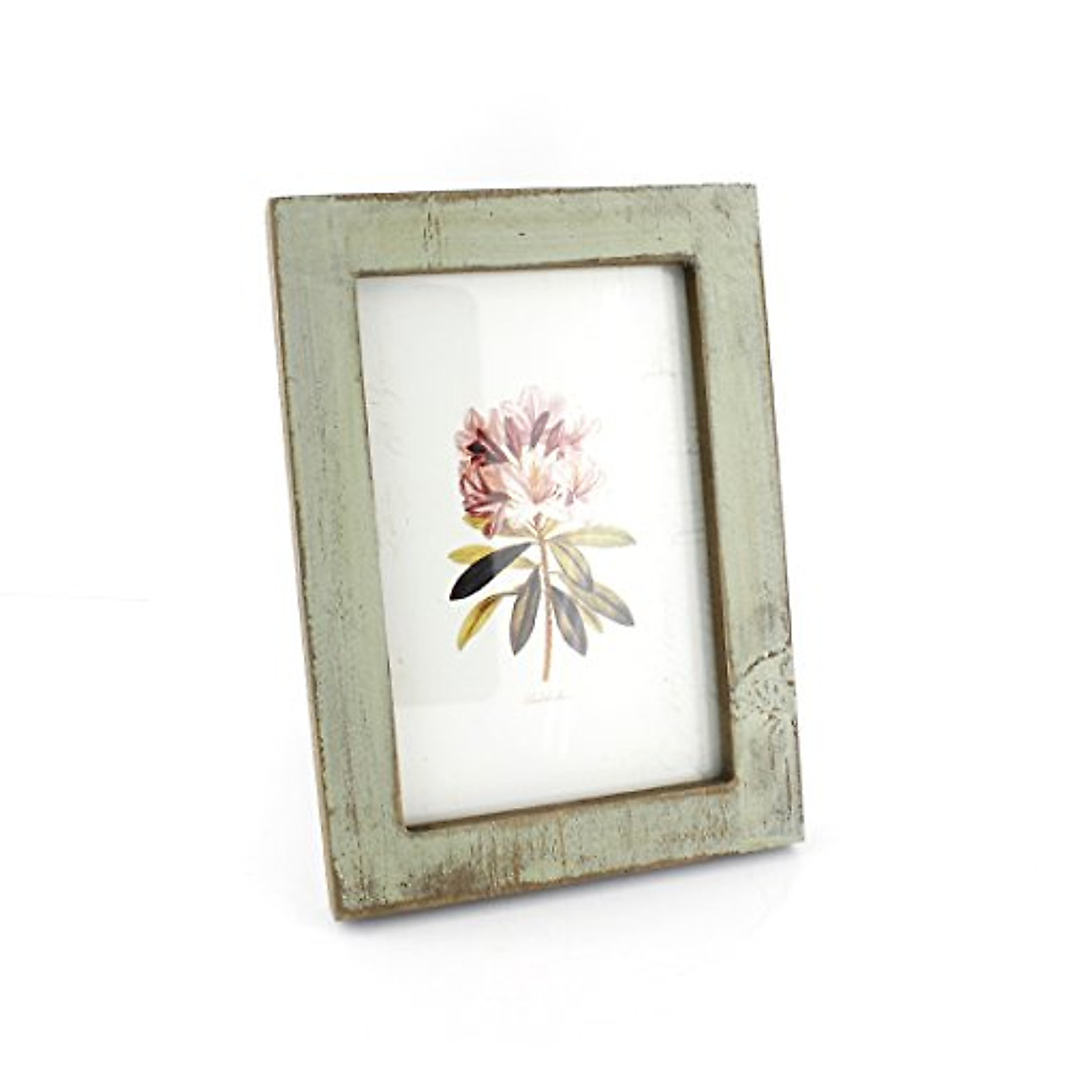 Zhenzan Frames 4x6 Inches Simple Rectangular Desktop Family Picture Photo Frame with Glass Front (Green)