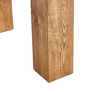 CIATRE Glass Coffee Table, Modern Tempered Clear Coffee Tables with Solid Wood Legs Decor for Living Room, Modern Small Glass Living Room Tables，44.9"*21.7"*16.9"