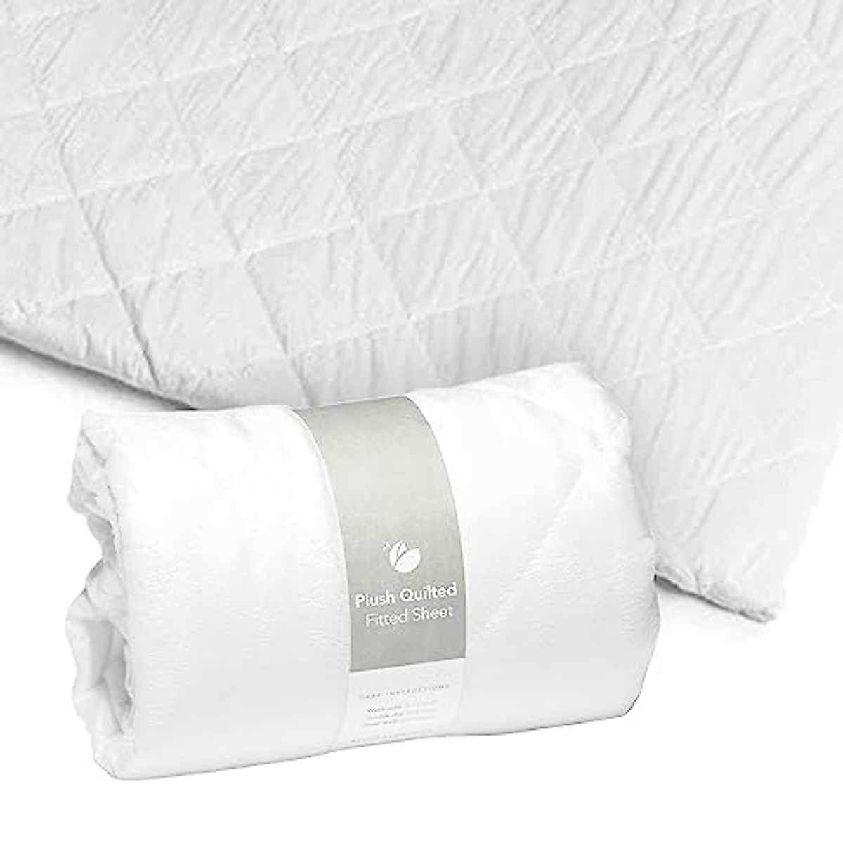 Guava Lotus Travel Crib Sheet | Plush Quilted Fitted Sheet with Manufacturer-Approved Fit | Soft and Breathable Crib Sheet for Your Baby's Comfort | Unisex Sheet for Infants and Toddlers