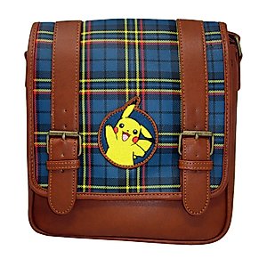 Loungefly x Pikachu Tartan Plaid Crossbody Bag (One Size, Multicolored)