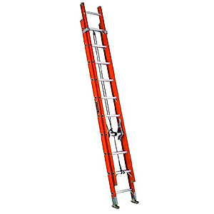 Louisville Ladder FE3232 Fiberlass Step Ladder 300-Pound Duty Rating, 32 Feet, Orange