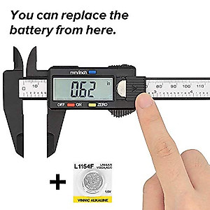 RANIT 0-4in/100mm LCD Screen Plastic Electronic Vernier Caliper Measuring Tool Digital Caliper