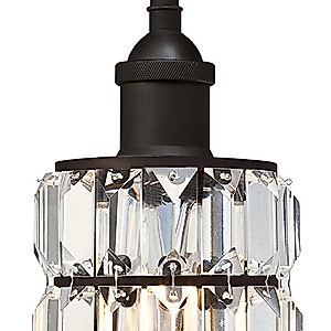 Westinghouse Lighting 6337500 Sophie One-Light Indoor Wall Fixture, Oil Rubbed Bronze Finish with Crystal Prism Glass