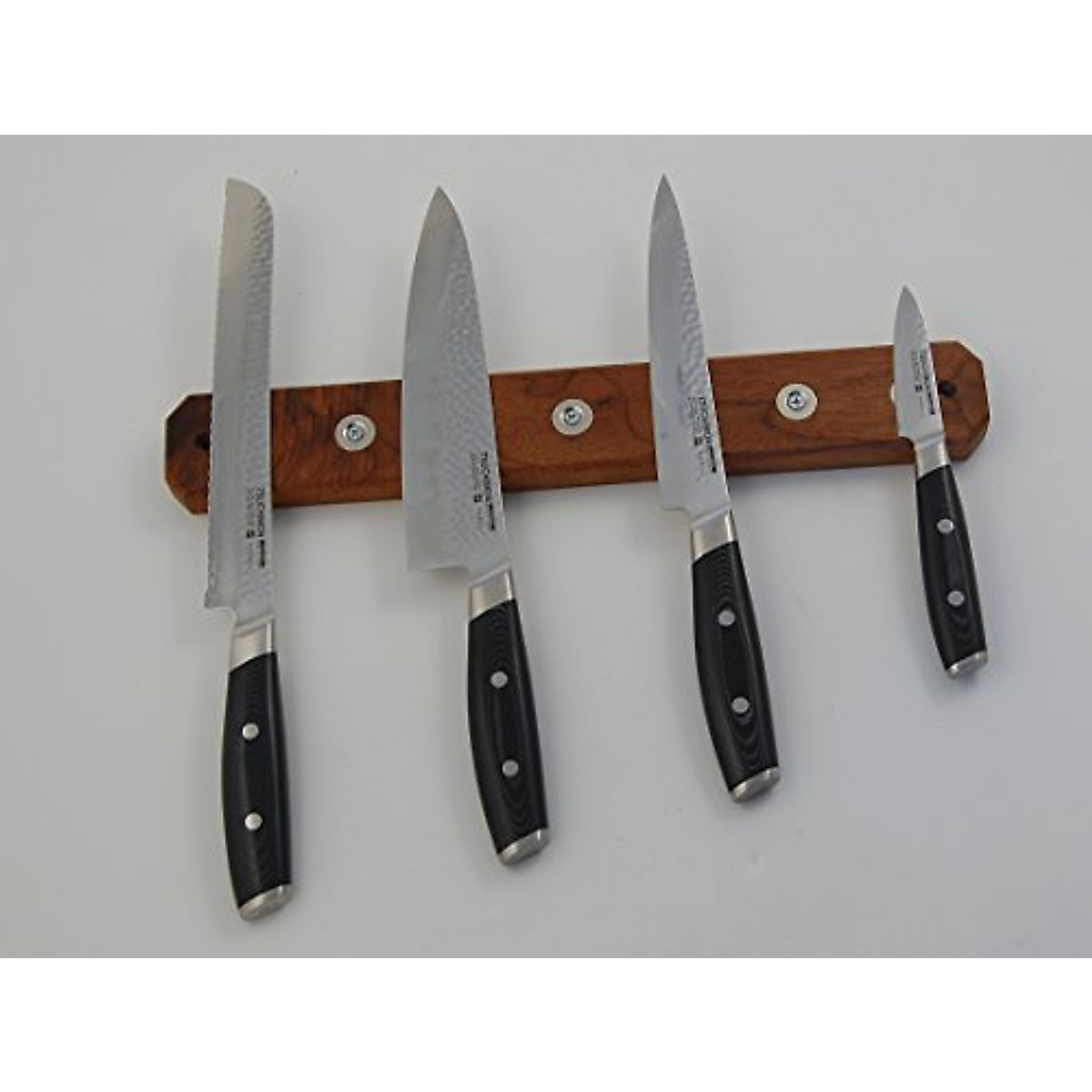 Ginkgo International 7-Position Magnet Knife Bar, 15-Inch, Walnut