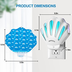 Flying Insect Trap HU002 Plug-in (2 Pack, White) and Flying Insect Trap Refill Kit(5 Pack-Refill, Transparent)