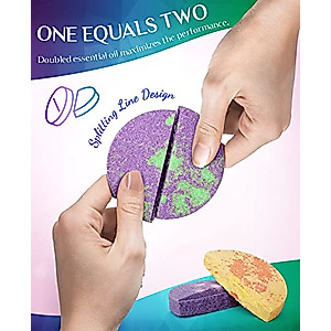 POPCHOSE Shower Steamers Aromatherapy - Dry Brushing Body Brush Fabric Shaver, Rechargeable Lint Remover Stocking Stuffers Christmas Gifts for Women and Mom