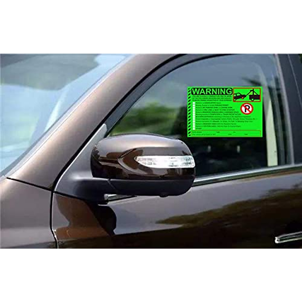 Parking Violation Stickers Notice Parking Violation Stickers Tow Warning You are Illegally Parked Multi Reasons 50 pcs Private Parking Warning Sticker for Car Window Fluorescent Green 5.5X7.5 inch