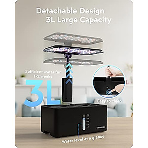 Hydroponics Growing System Indoor Garden: Herb Garden Kit Indoor with LED Grow Light Quiet Smart Water Pump Automatic Timer Healthy Fresh Herbs Vegetables - Hydroponic Planter for Home Kitchen Office…